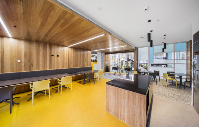 Bleak 1980s building transformed into bright, green office space - FM Media